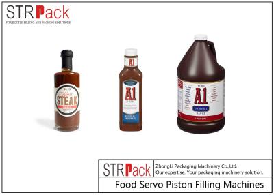 China Lobe Pumps Automatic Liquid Filling Machine For Chunk Paste for sale
