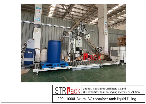 Liquid Bucket Filling Machine For 200L 1000L Drum IBC Container Tank