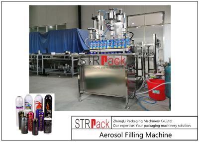 China 20 - 450ml Semi Automatic Gas Aerosol Filling Machine For Spray Paint Manual Cans for sale