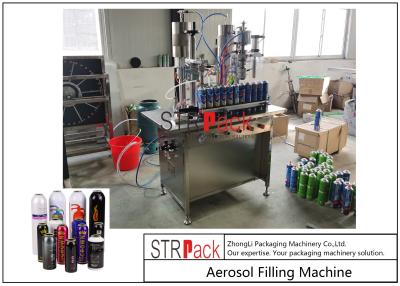 China 20 - 450ml Semi Automatic Gas Aerosol Filling Machine For Spray Paint Manual Cans for sale