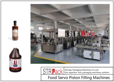 China Automatic Sauce Bottle Filling Machine ( Chili Sauce, Oil, Paste, 3000 Bottles/H ) for sale