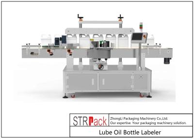Cina Etichettatrice per bottiglie di olio lubrificante Fronte Retro Due lati in vendita