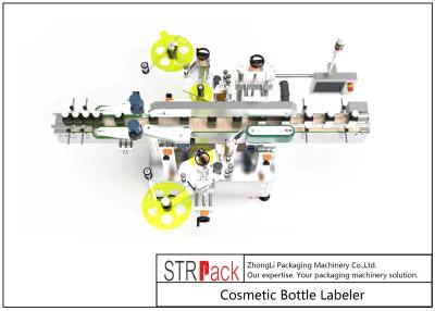 China El doble de la alta precisión echa a un lado tecnología avanzada de Juice Bottle Labeling Machine With en venta