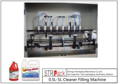 China 1L-1 Gallon Automatic Corrosive Liquid Filling Machine PLC Inline For Cleaner for sale