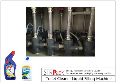 China High Accuracy Automatic Liquid Filling Machine Vertical High Tech Filler For Bleach / Acid for sale