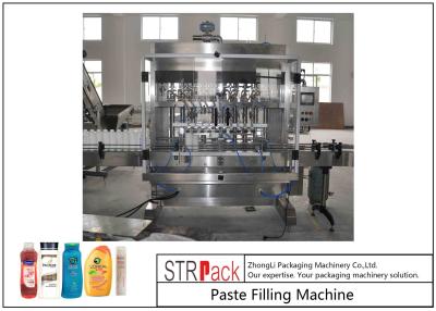 China Easy Maintenance Paste Filling Machine / 6 Head Filling Machine For Shampoo for sale