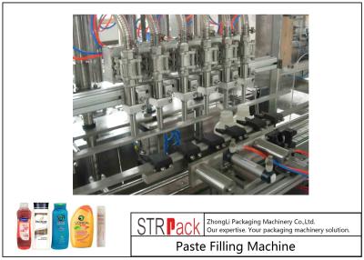 China Easy Maintenance Paste Filling Machine / 6 Head Filling Machine For Shampoo for sale