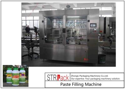 China Linear 8 Heads Auto Liquid Filling Machine For Chemicals / Fertilizer / Pesticide for sale