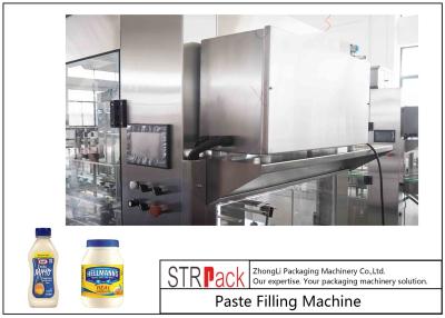 China Customized Mayonnaise / Ketchup Filling Machine , High Viscosity Piston Filler for sale