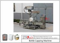 China Pneumatic Plastic Jerry Can Capping Machine With Linear Type Structure 750pcs / Hour for sale