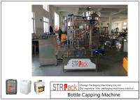 China Pneumatic Plastic Jerry Can Capping Machine With Linear Type Structure 750pcs / Hour for sale