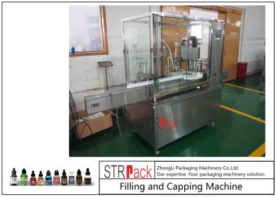 China 10ml-100ml E-liquid Bottle Filling And Capping Machine With Piston Pump for sale