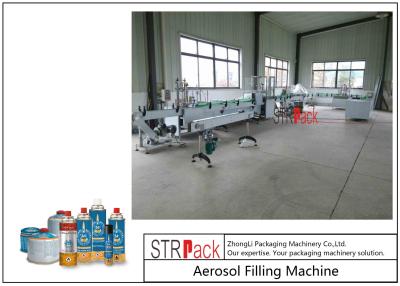 China Capacidad automática rotatoria 3600CPH de la máquina de rellenar del gas del aerosol para el gas del butano en venta