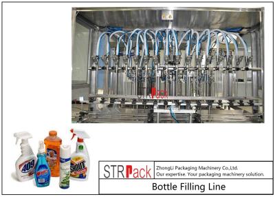 China Automatic Liquid Detergent Filling Machine, Liquid Soap Filling Line With Piston Filling Machine,Capper Labeling Machine for sale