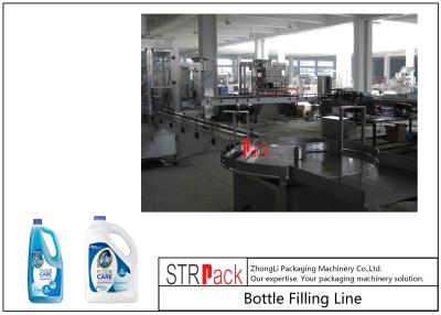 China Foaming Liquid Filling And Sealing Machine Line For Floor / Glass Cleaner for sale