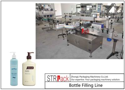 China Cream Filler Paste Bottle Filling Line With 10 Nozzles Volumetric Piston Filling Machine for sale