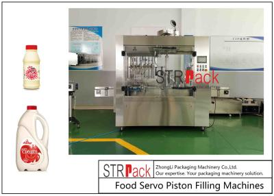 Cina Teste automatiche liquide della macchina di rifornimento della bottiglia volumetrica crema fresca del pistone 8 in vendita