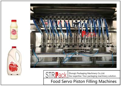 Cina Teste automatiche liquide della macchina di rifornimento della bottiglia volumetrica crema fresca del pistone 8 in vendita