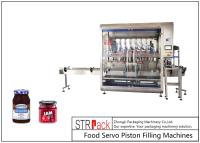 China 8 Nozzles Automatic Bottle Filling Machine For Cherry Jam Jelly for sale