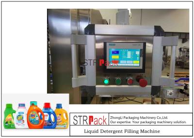 China Automatic Bottle Shampoo Liquid Detergent Filling Machine With Capping Packaging Line for sale