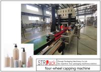 China Auto Four Wheel Clamping Twisting Bottle Capping Machine Screw Capper for sale