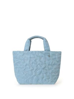 China 2018 New Spring Blue Handbags Female Waterproof Nylon Bag Embroidery Flower Bag Can put Little Bear Pendant ,Accessory for sale