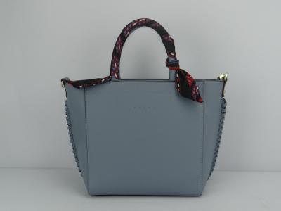 China China Manufacturer Direct Sale Free Custom Logo Women Handbags Set Online Shopping Handbags Dusty Blue Bag with Scarf for sale