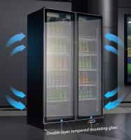 China Single-Temperature Capacity or customized Wine Display Refrigerator with LED Lighting for sale