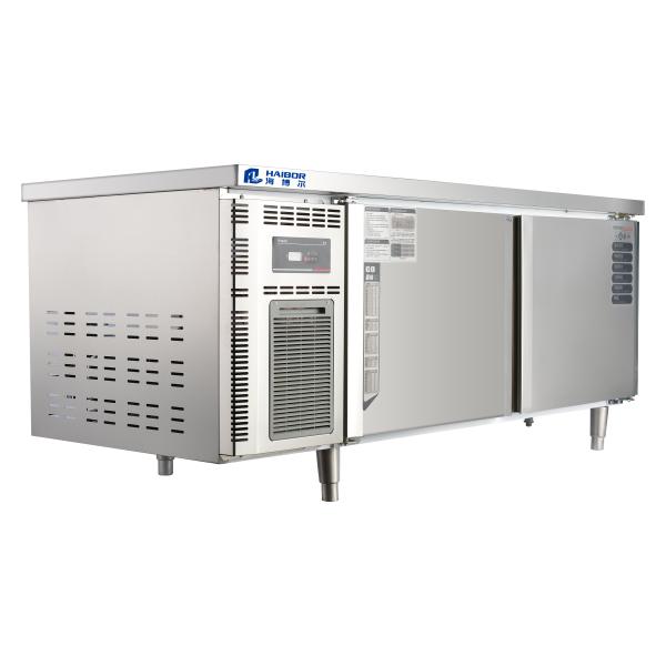 Quality Custom Design 450L Stainless Steel Glass Door Workbench Refrigerator for Multi for sale