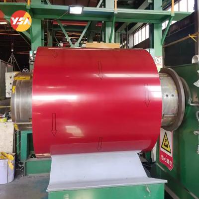 Polyester gecoate geverfde aluminium spoel / hoge kwaliteit 0,25-1,8 mm geverfde aluminium spoel