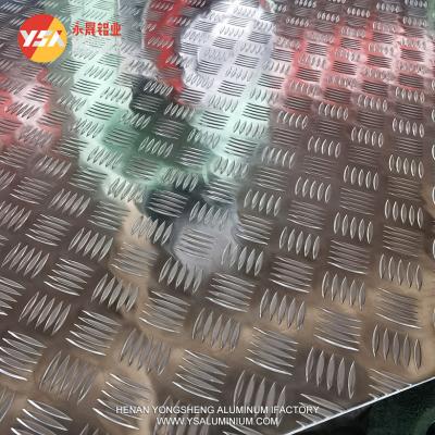 China T851 Aluminum Diamond Plate 5 Bar 1000 Aluminium Tread Plate for sale