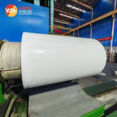 China Painted RAL Color 1060 3003 3004 5052 PVDF PE Prepainted Color Coated Aluminum Coils Sheets for sale