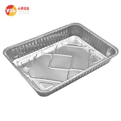 China Large Capacity Alufoil Oblong / Round 12 LB Container With Board for sale