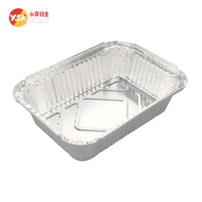 China Large Capacity Alufoil Oblong / Round 12 LB Container With Board for sale