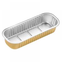 China Aluminum Foil Food Container Rectangular Aluminum Bread Baking Foil Pan for sale