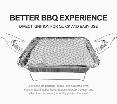 Cina Griglieria da BBQ usa e getta con rete di filo Griglieria usa e getta con carbone di bambù in vendita