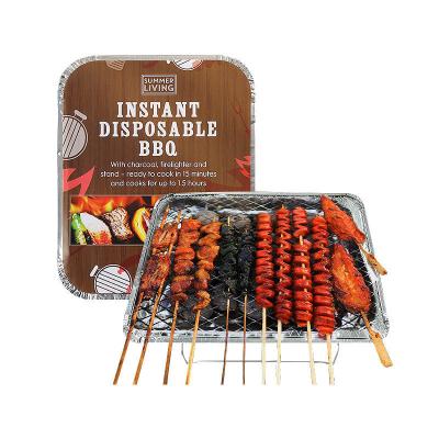 Cina Griglieria da BBQ usa e getta con rete di filo Griglieria usa e getta con carbone di bambù in vendita