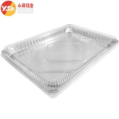 China Half Sheet Cake Pan Aluminum Trays 1 2 Sheet Cake Pan Disposable Baking Pan for sale