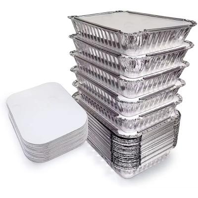 Eenmalige BBQ-folie-pannen, blikdoos, barbecue, aluminiumfolie lunchdoos