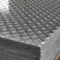 China Five Bars 	Embossed Aluminum Sheet 3003 3103 Checkered Aluminium Sheet for sale