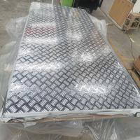 China Five Bars 	Embossed Aluminum Sheet 3003 3103 Checkered Aluminium Sheet for sale