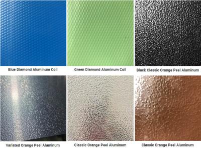 China Embossed Surface Treatment Aluminum Sheet Slit Edge Punching For Decoration for sale