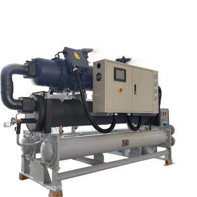 China 200HP Water Cooled Screw Type Chiller Designed for High Capacity and Long Term Industrial Applications for Beverage Factory 200Tr Chillers for sale
