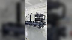 100hp water cooled screw chiller with double compressors