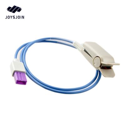 China Compatible Lohmeier  Adult finger clip Spo2 sensor, white finger oxygen sensor,3m,TPU material for sale