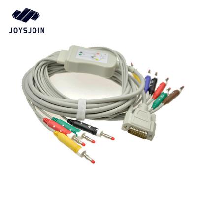 China Nihon Kohden bnanan 4.0 10 lead ekg cable and leadwires, 2.8m for sale