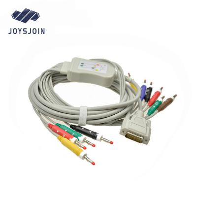China Edan 12 lead EKG cable with leadwires,electrical cables and wires,ecg 10 lead cable for sale
