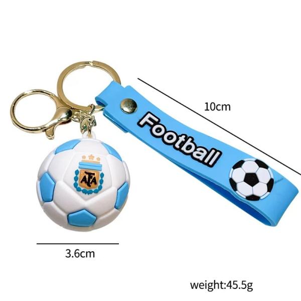 Quality Custom-Made PVC Soft Rubber Keychains Three-Dimensional Baseball Basketball Football Pendants Spherical Keychains Pendants for sale