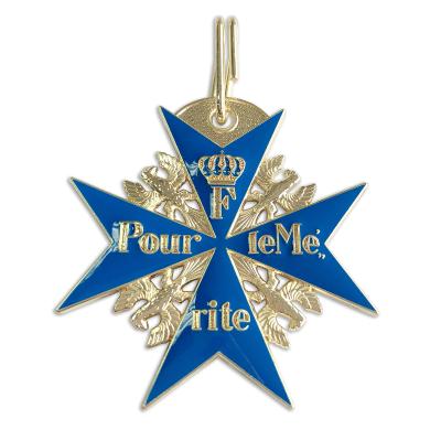 China Order of Prussia Award Medal WW1 German Cap Badges Wing Sword Metal Badge for sale