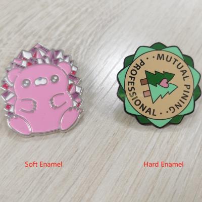 China NO MOQ Metal Pins Supplier Glitter Brooch Anime Hard Enamel Pin Soft Lapel Badge Manufacturer Custom Enamel Pins for sale